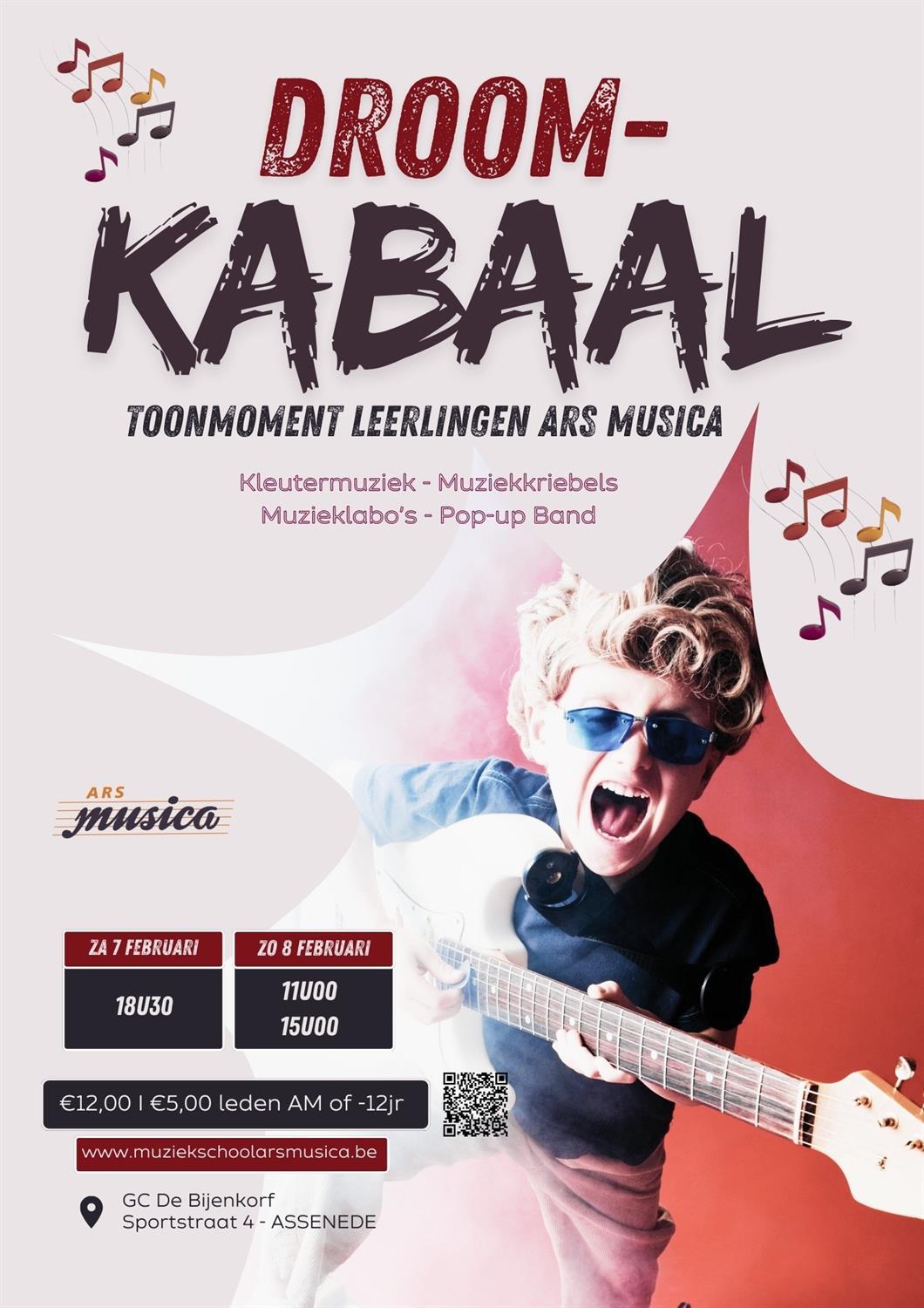 Droomkabaal - Toonmoment leerlingen Ars Musica - Muziekschool Ars Musica